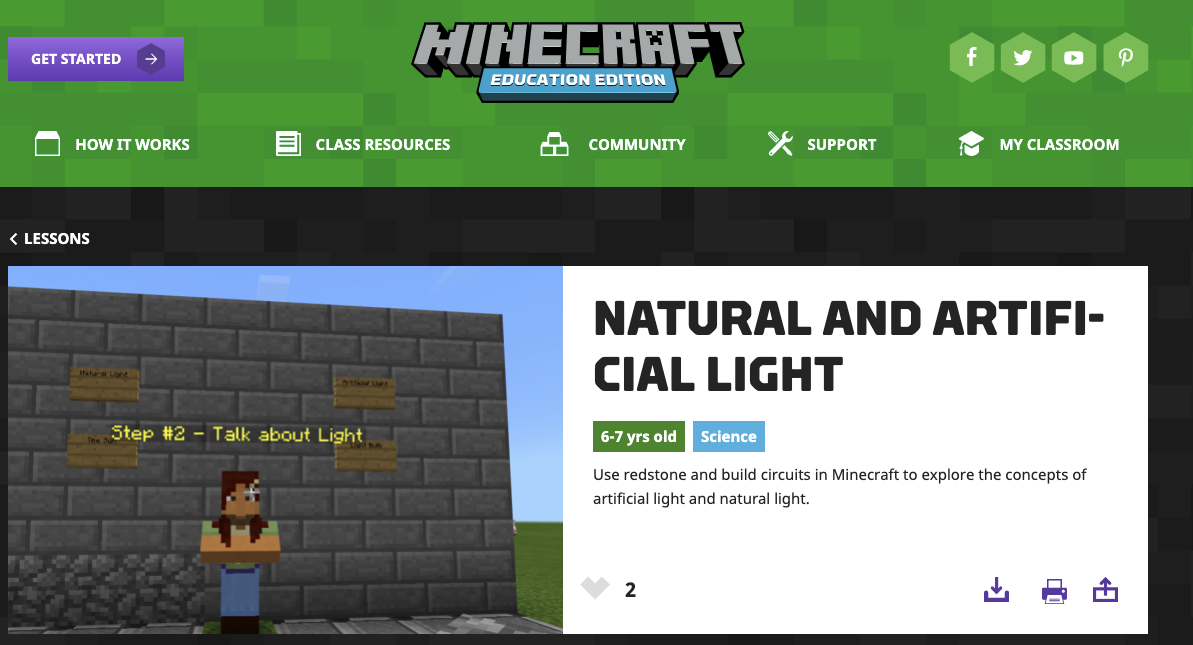 Teaching the Science of Light with Minecraft Education Edition - NCCE