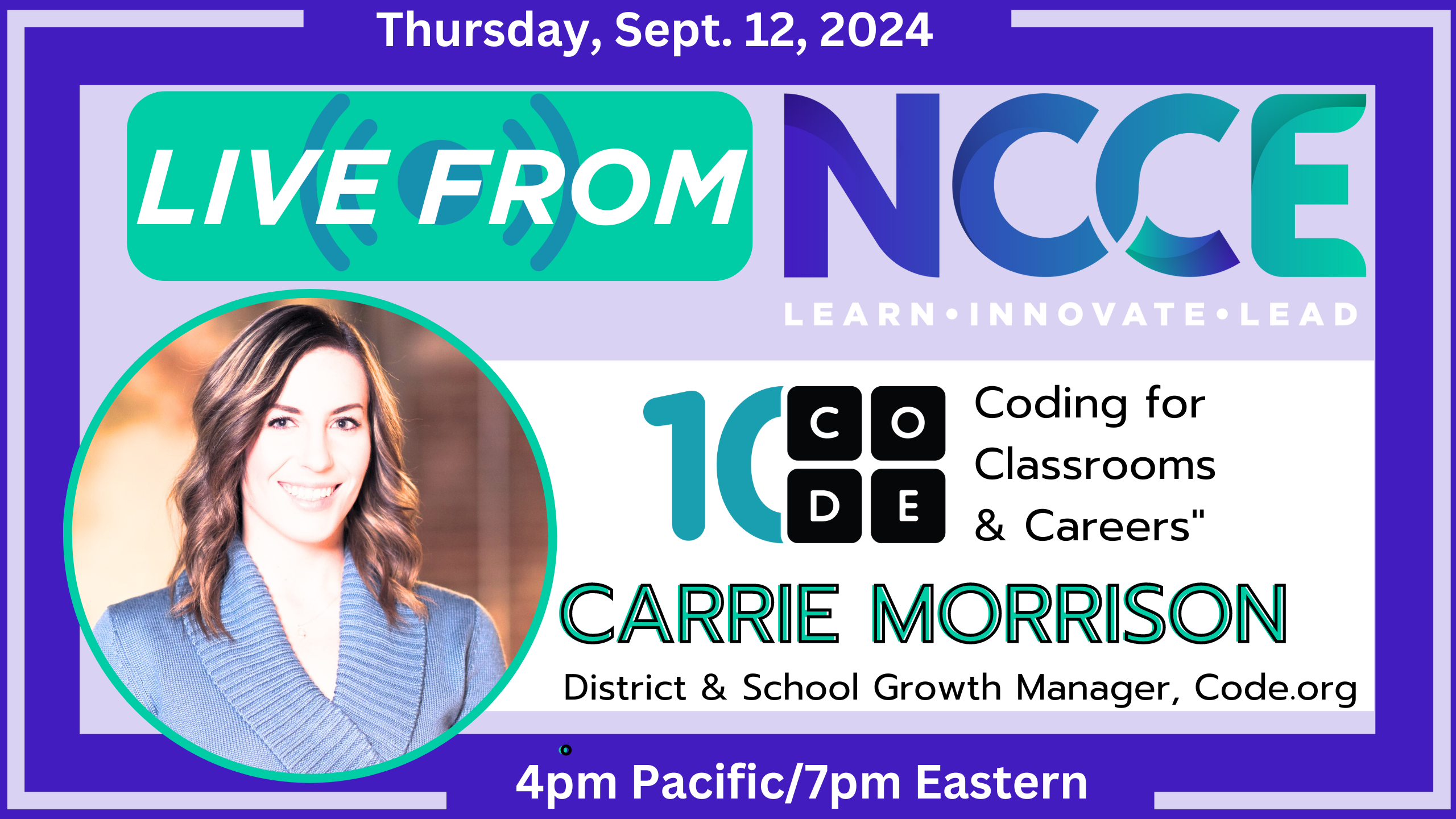 Live from NCCE Recap: Coding for Classrooms and Careers - NCCE